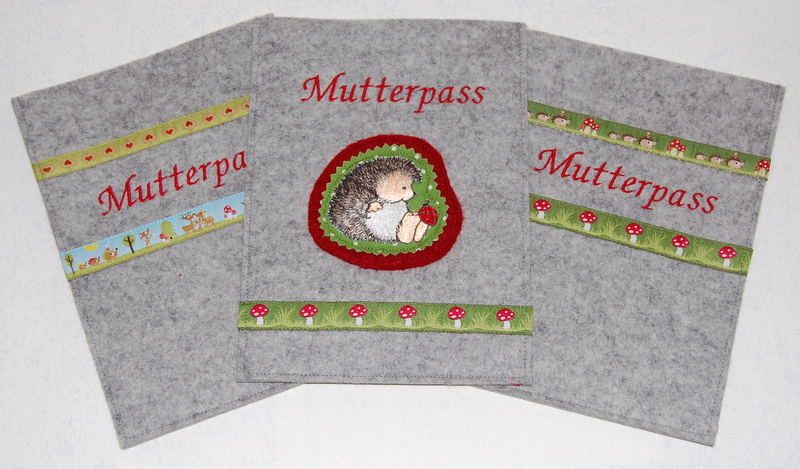 Schutz für den Mutterpass: Mutterpass – Hüllen aus Filz | Gretels Werke ...